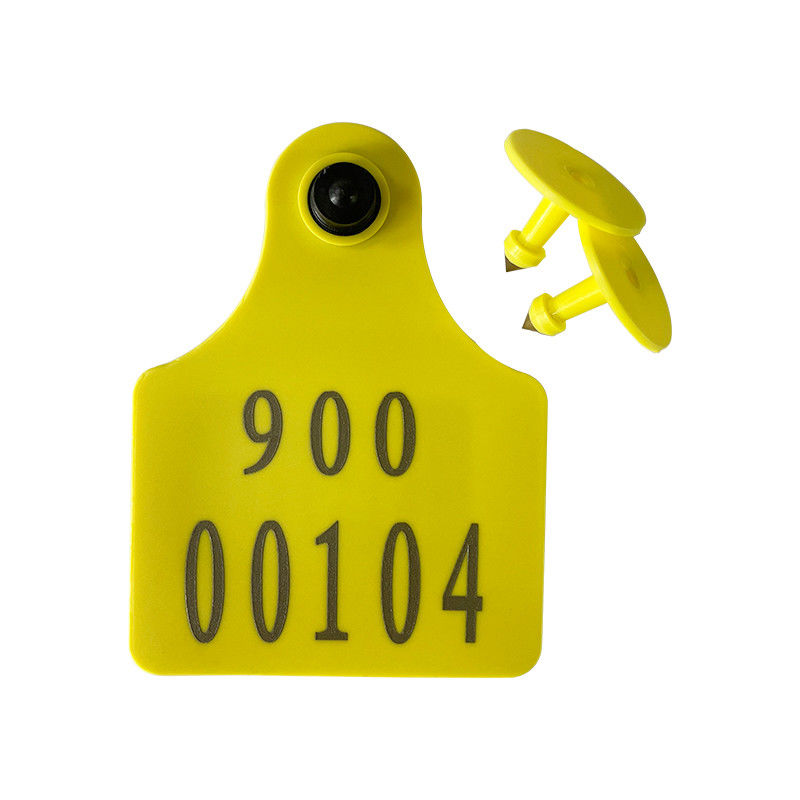 UHF RFID Ear Tags with 860-960MHz and IP68 Waterproof